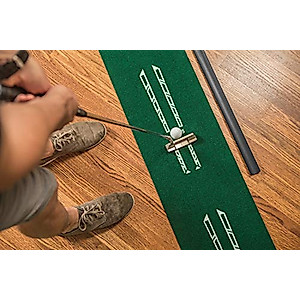 SKLZ Accelerator Pro Indoor Putting Green with Ball Return, 9 Feet x 16.25 Inches
