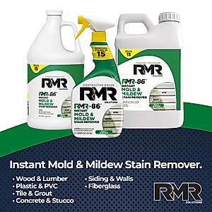 RMR-86 Instant Mold and Mildew Stain Remover Spray - Scrub Free Formula, 32 Fl Oz