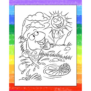 ZOCO - It's Spring - Springtime Friends - Kids Educational Coloring Books (25 Bulk Pack, Without Crayons) - Handout for Students Ages 4-8 - Games, Puzzles, Activities for Kids