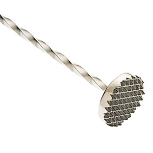 Barfly Muddle Bar Spoon, Muddler 11 13/16" (30 cm), Stainless Steel