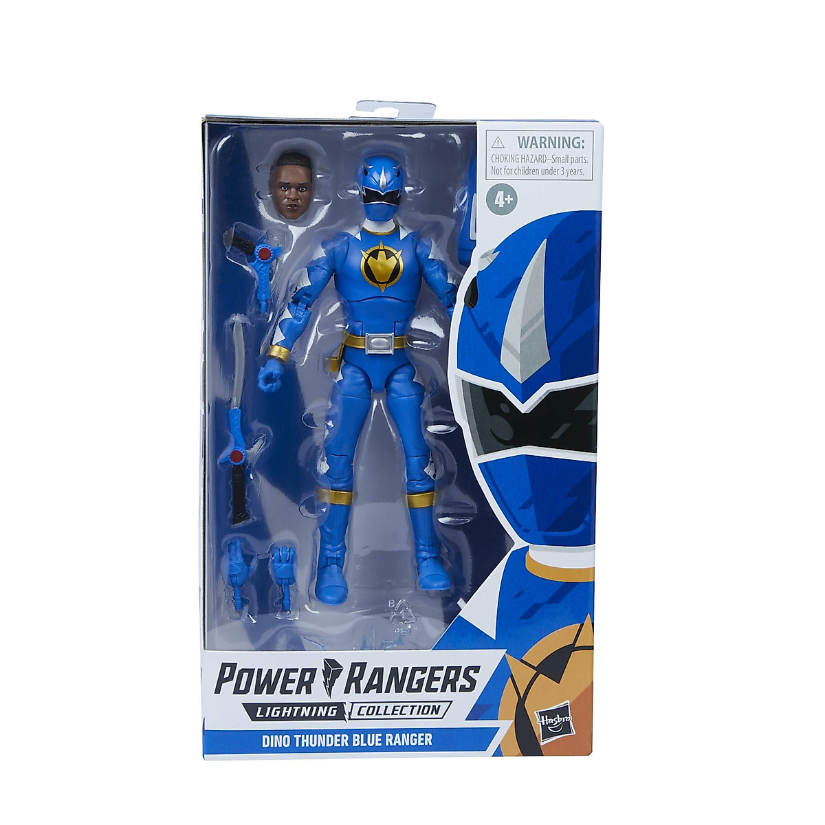 Power Rangers Lightning Collection Dino Thunder Blue Ranger 6-Inch Premium Collectible Action Figure Toy with Accessories