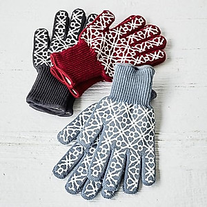 Sur La Table Small Tile Oven Gloves, Set of 2, Gray