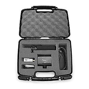 Casematix Hard Shell Camera Case Compatible with Mevo Start Live Streaming Camera, Shotgun Mic and Accessories in Custom Foam, Includes Carrying Case Only