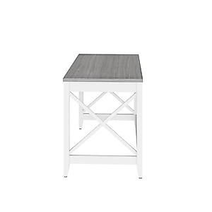 Alera ALEWSF4824GY 47.24 in. x 23.62 in. x 29.53 in. Farmhouse Writing Desk - Gray