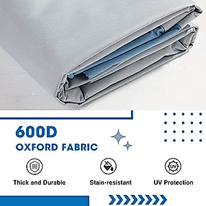 Solaste Patio Furniture Covers, 5-Piece Waterproof Outdoor Furniture Covers Set, Heavy Duty Tear-Resistant 600D Oxford Fabric Patio Sofa Covers