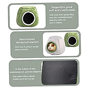 Guinea Pig Bed Hamster House Bed Hamster Beds Small Pet House Pet Winter House Hedgehog Hideout Winter Warm Hamster Nest Washable Small Animal House