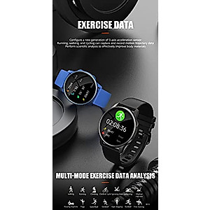 Holiday AMOLED Smartwatch, 1.3" HD Screen Activity Tracker for Fitness and Health with 14 Sports Modes, 3 ATM Waterproof, Monitor SpO2, Heart Rate, Sleep, Stress for Men and Women for Android iOS
