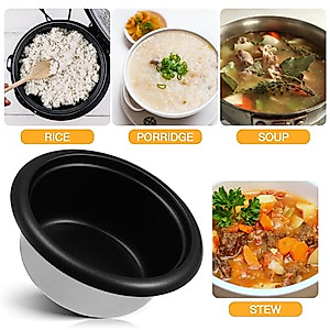 DOITOOL 1.5L Universal Inner Pot Rice Cooker Inner Pot Non-Stick Inner Cooking Pot Rice Cooker Rice Cooker Replacement Parts 8.26 x 8.26 x 3.54 inch