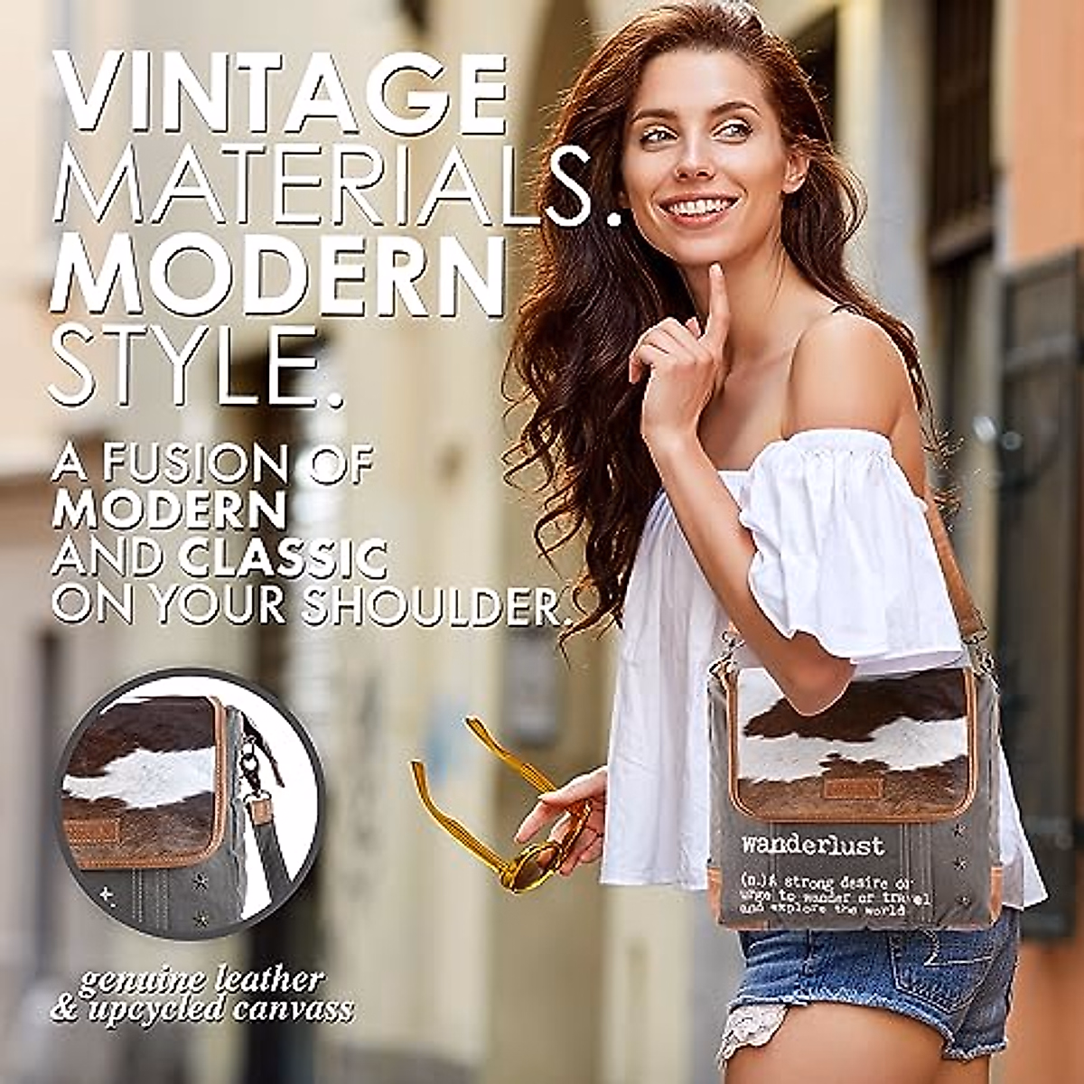 Womens Shoulder Bag by Sixtease - Handmade Vintage Style Bags - Wanderlust