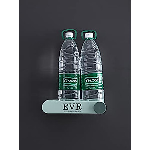 Mini Plastic Bathroom Storage Shelf Wall-Mounted Hairdryer Holder Rack, White (MA4025)