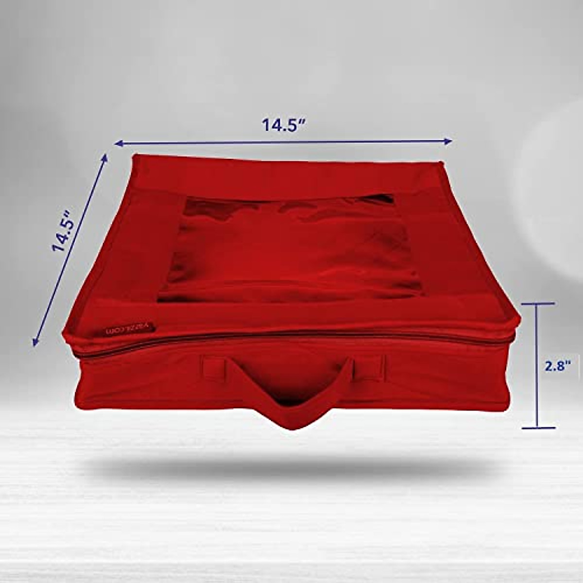 Yazzii Quilt Block Showcase Bag - Portable Storage Bag Organizer - Multipurpose Storage Organizer for Sewing Projects, Fabric Pieces, Quilt Blocks, Appliques, Stitcheries & More.-Red