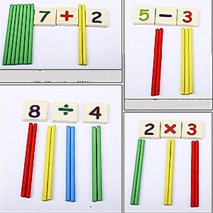 DANNI Montessori Baby Math Teaching Aids Multifunctional Math Operation and Drawing Box Learning Preschool Early Childhood Educational Toys