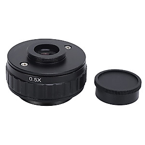 Agatige 0.5X C Mount Adapter Lens, Microscope Adapter Camera Adapter Mount Lens Adapter Trinocular Stereo Microscope Tube Focusing 38mm for Digital Camera CX Photo Port Stereo T490 Series Microscopes