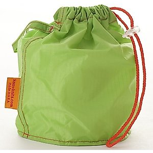 Green Large GoKnit Pouch Project Bag w/ Loop & Drawstrings