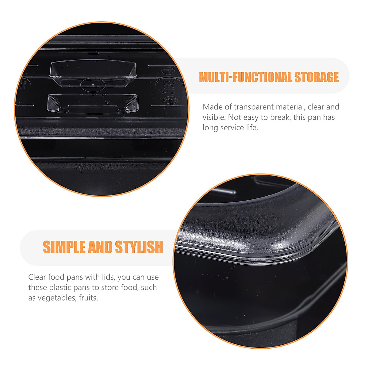 Kichvoe 1 Set plastic freezer organizer vegetable tray with lid food storage containers food prep storage containers freezer containers plastic storage containers bread with cover bacon