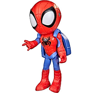 Spidey and His Amazing Friends Marvel Hero Reveal 2-Pack, 4-Inch Scale-Action Figures,-Mask Flip Feature, Spidey and Trace-E, 3 and Up