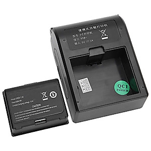 Zerodis Blue Tooth Thermal Receipt Printer Portable Ticket Pass Bill Mini Label Machine for MPT II 200dpi 3 5 inches sec for estaurant Sales Kitchen Retail (US Plug)