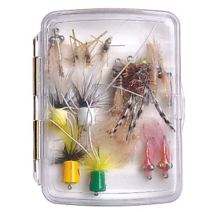 Flambeau Outdoors 2025 Small Streamside Pocket Precision Fly Box, Fly Fishing Organizer with Foam, Clear/White
