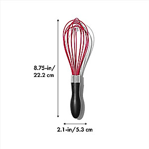 OXO Good Grips 9-Inch Silicone Whisk - Red