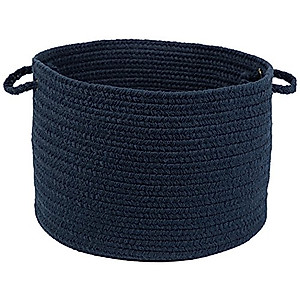 RRI Home Decor Solid Basket, Navy