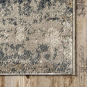 nuLOOM Annora Abstract Area Rug, 8' x 10', Blue