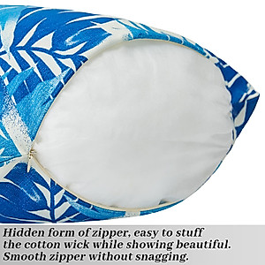 XXPILOS Outdoor Pillow Covers, Outdoor Lumbar Pillow Covers Outdoor Pillows Case 2PCS Waterproof Outdoor Pillow Covers 18x18 Inch Home Decor for Furniture Patio Couch Bed Sofa Bedroom