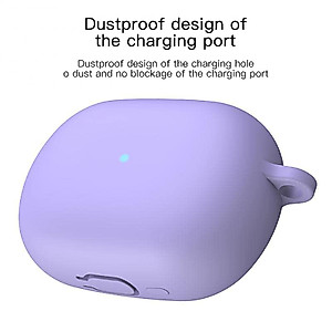 USTIYA Case for Redmi Buds 4 Pro Protective Silicone Case with Keychain Cover (Black)