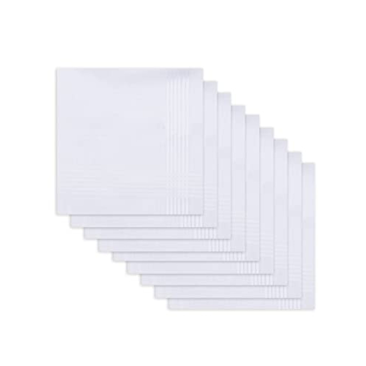 Dockers Mens Cotton Gift Set Fashion Classic Handkerchiefs, White, 13 Piece US