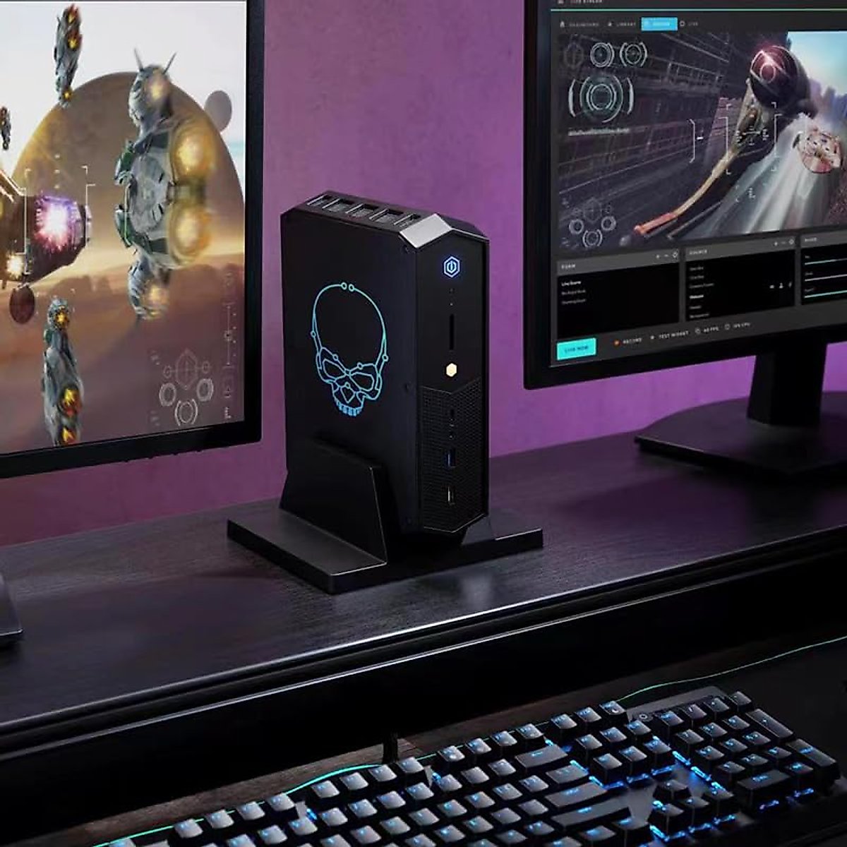 Intel NUC 12 Enthusiast NUC12SNKi7 Mini PC Core i7-12700H | 14 Cores/20 Threads | ARC A770 Graphics, Connectivity 6 USB-A, 2 USB-C, 1 HDMI, 2 Display Ports(Barebone)
