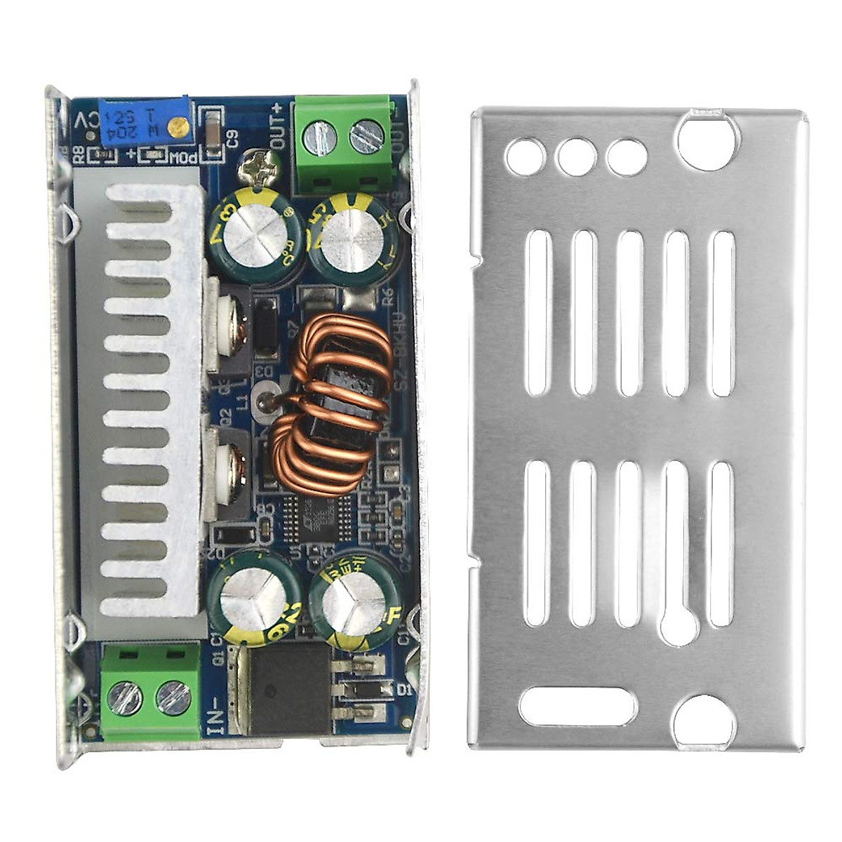 XINGYHENG 15A Dc-Dc Adjustable Module 200W 8-55V Input 1-35V Output High Power DC Pressure Regulating Board Constant Current Regulator Converter with Aluminum Shell