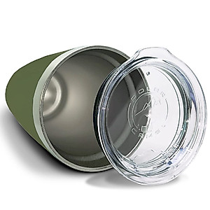 LaserGram 20oz Vacuum Insulated Tumbler Mug, Pedicure, Personalized Engraving Included (Camo Green)