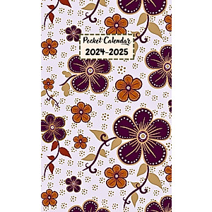 Pocket Calendar 2024-2025 For Purse: 2-Year Schedule Monthly Organizer from January 2024 to December 2025 Small Size With Federal Holidays