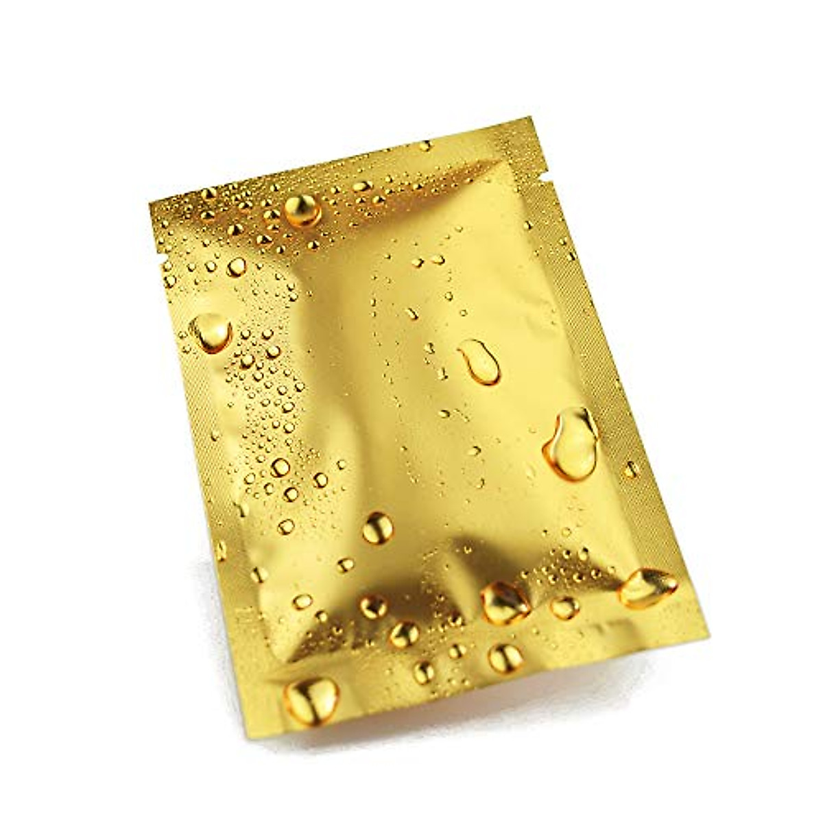 100PCS Matte Gold Metallic Foil Open Top Mylar Packaging Bags 12x18cm (4.7x7")