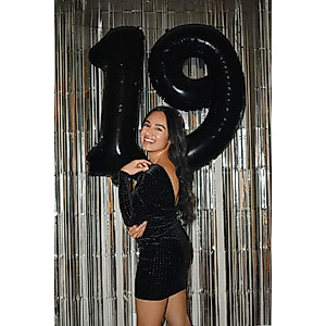 Number 2 Balloon 40 Inch Giant Two Balloon Number Birthday Decorations, 2nd 12 21st Party Celebration Decorations Graduations Anniversary Baby Shower