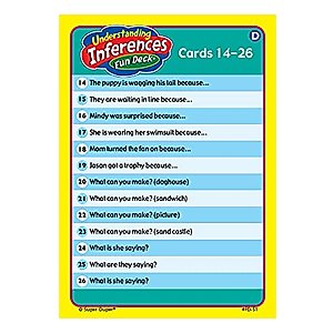 Super Duper Publications | Clues for Critical Thinking Secret Decoder Fun Deck | Understanding Inferences Flash Cards | Problem Solving and Reasoning Skills Bundle | Educational Learning Materials
