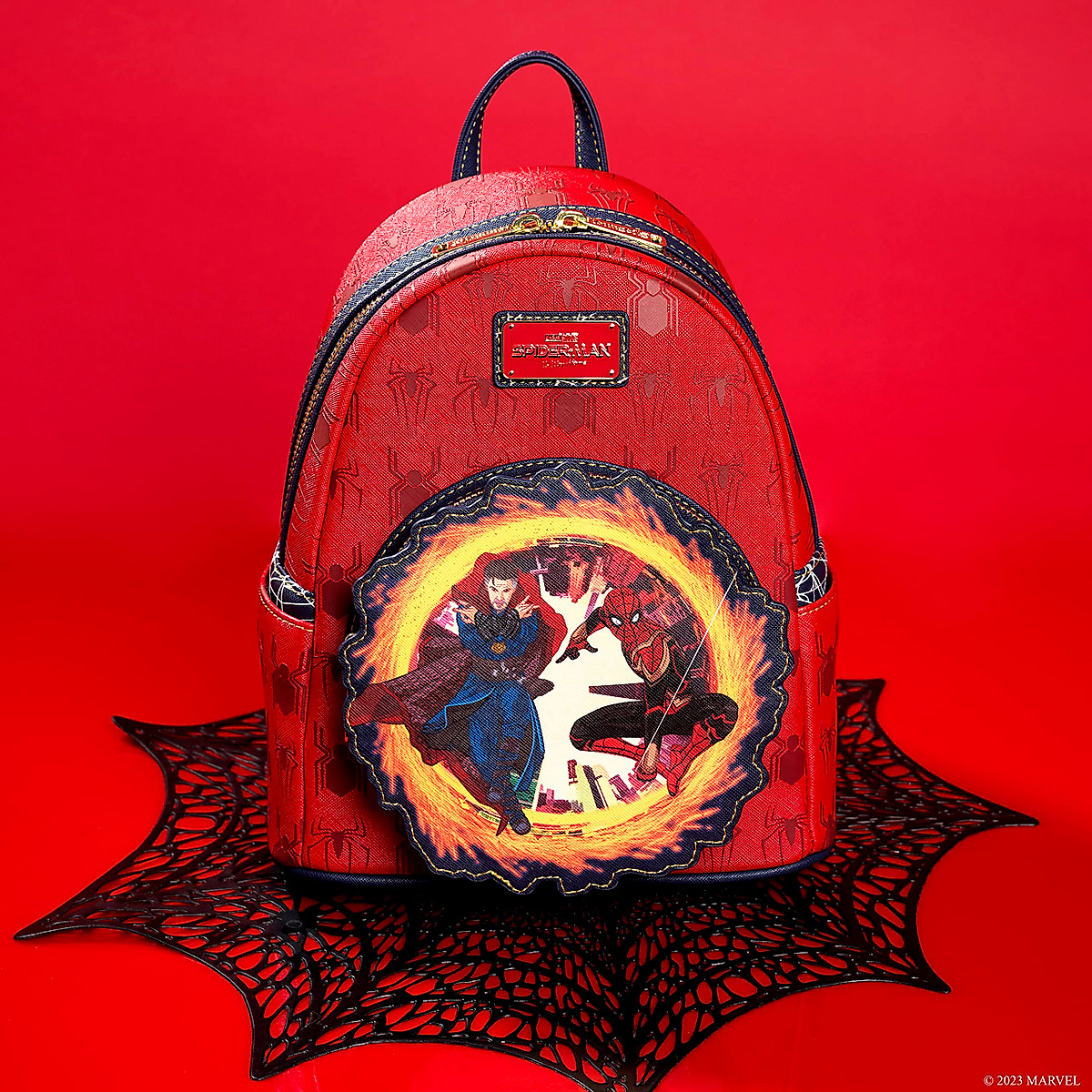 Loungefly Backpack Marvel: Spider-Man Portal Mini Backback, Amazon Exclusive