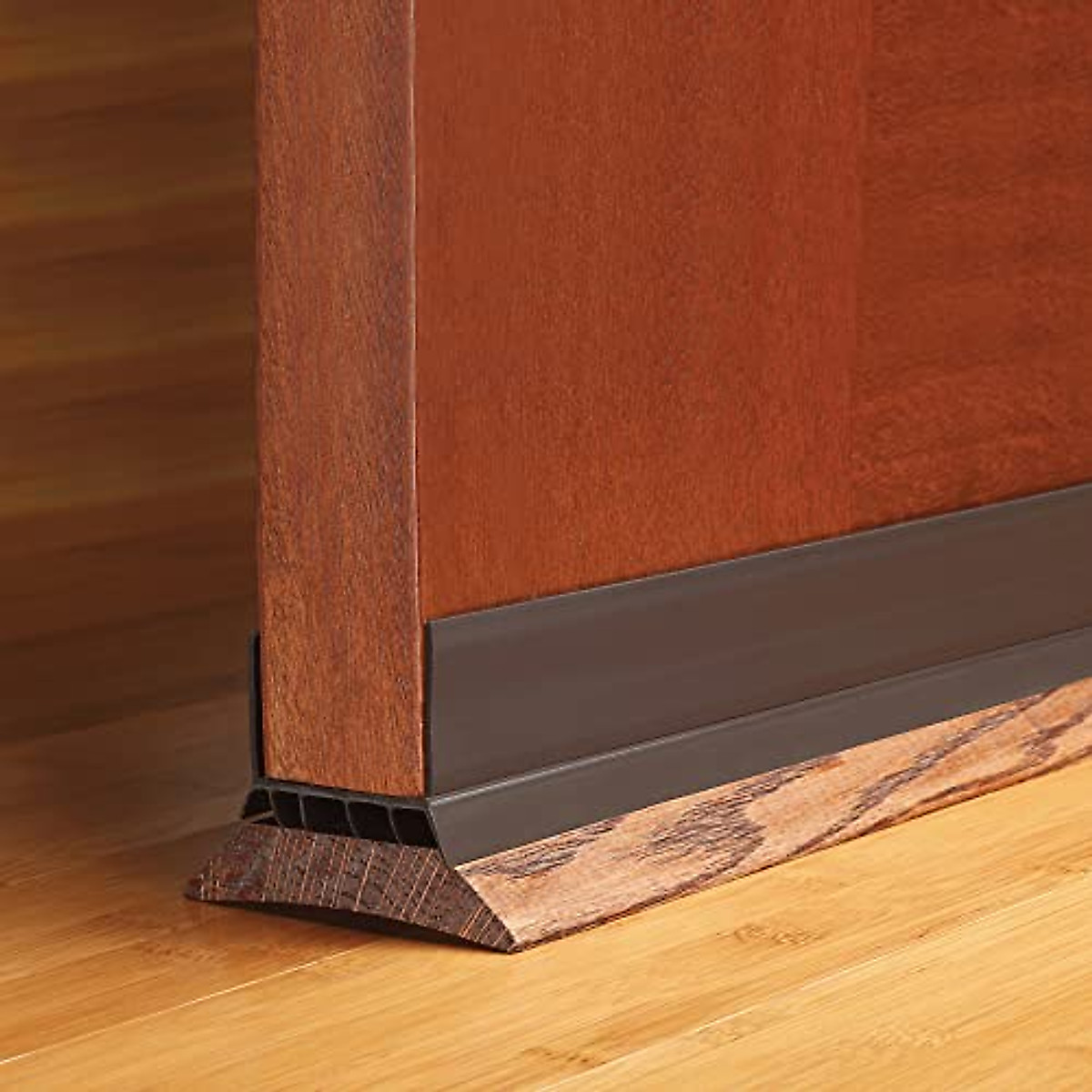 M-D Building Products 43337 36-inch Brown Vinyl U-Shape Cinch Slide-On Under Door Seal