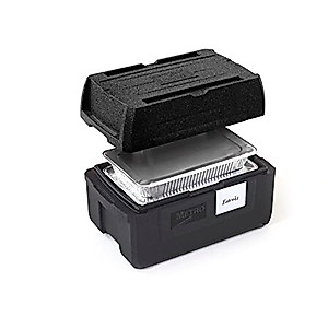 Metro MightyLite ML180XL Cooler and Top Load Food Carrier with Extra Capacity Lid, 5 Pan Capacity (Black)