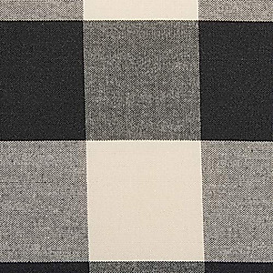 Christopher Knight Home Breanna Fabric Storage Ottoman, Black Checkerboard