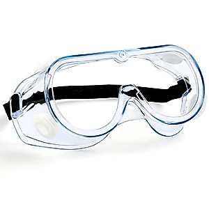 MELASA Safety Goggles ANSI Z87.1, Anti-Fog Protective Lab Goggles, Eye Protection Goggles, Adjustable,Lightweight