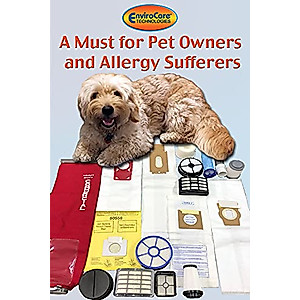 EnviroCare Replacement Allergen Vacuum Bags for Miele Upright Style U 10 bags and 4 Filters