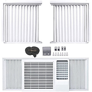 Window AC Insulation Panels - Windproof Air Conditioner Window Blocker, Energy Saving AC Side Panels | Energy Saving AC Side Draft Blockers, AC Insulation Panels for Preventing Heat Noise Sun Block