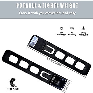 Multifunctional Book Light, GIANTRIO Flexible LED Bookmark Light for Reading in Bed, Book Light, Phone Stand, Bookmark, Pen Holder.Unique Gift for Readers & Kids, Black