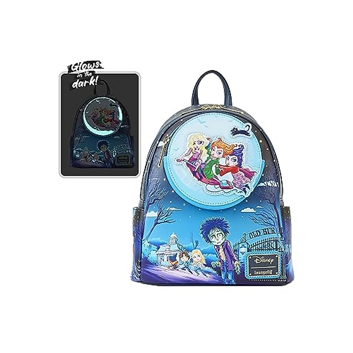 Loungefly Hocus Pocus Poster Glow Double Strap Shoulder Bag