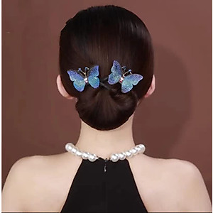 4PCS Ins Style Elegant Lazy Hair Curler,Ins Style Satin Rose Hair Claw,French Twist Hairstyle Bun Hair Accessories,Crystal Hair Bun Maker,Lazy Hair Bun,DIY Hair Styling Accessories for Women Girls