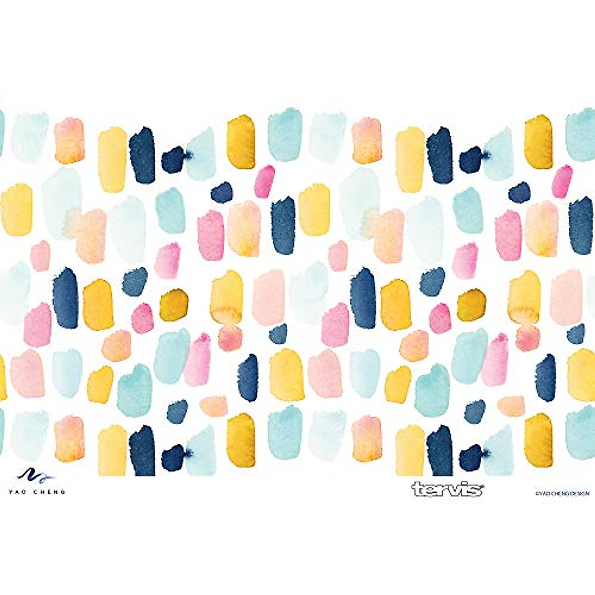 Tervis Yao Cheng - Merriment Geo Triple Walled Insulated Tumbler Cup Keeps Drinks Cold & Hot, 30oz, Stainless Steel