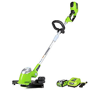 Greenworks 40V 13" Cordless String Trimmer / Edger, Blower, 2.0Ah Battery and Charger Included