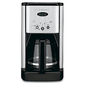 Cuisinart 12-Cup Programmable Coffeemaker + Melitta #4 Cone Coffee Filters, 100 Count (6 Packs, 600 Total Filters)