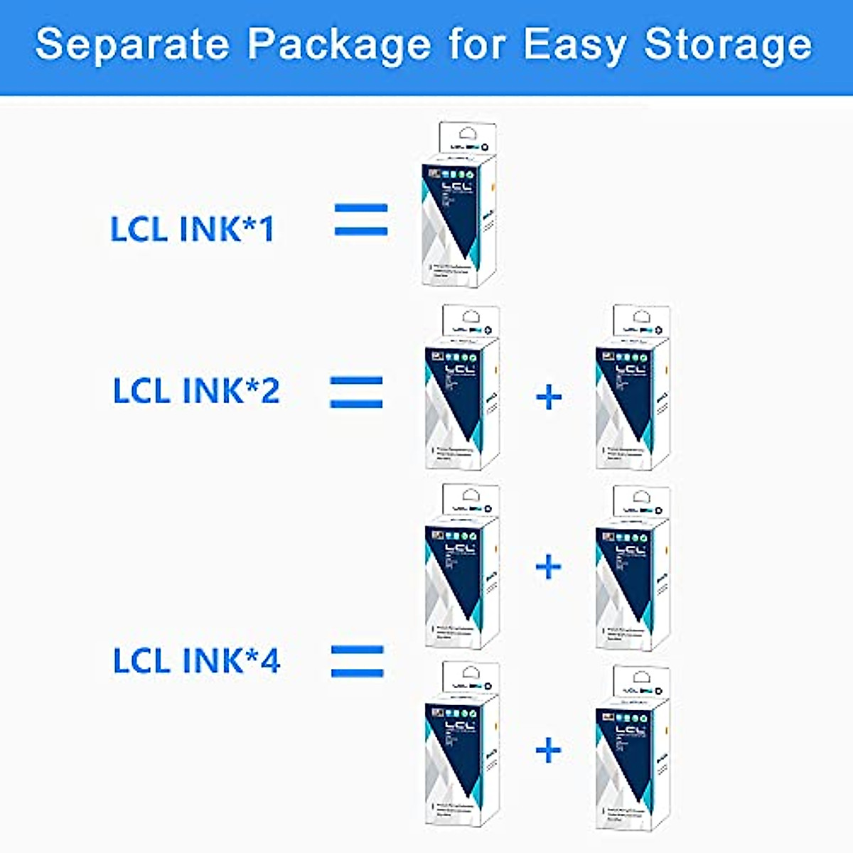 LCL Compatible Ink Bottle Replacement for HP GT51 GT52 DeskJet GT5810 5820 5811 5821 5822 118 310 311 315 318 319 410 411 418 419 (4-Pack Black Cyan Magenta Yellow)