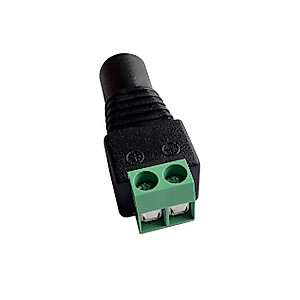 5 Male and 5 Female 12v DC Power Jack Adapter Connector for Led Strip CCTV Camera